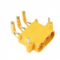 China 3 pin plug connector Changzhou Amass Elec MR30PW M30 G Y designed for PCB soldering motor UL CE RoHS certified for sale