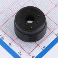 China Plastic waterproof connector with female contacts rear panel mount snap fit welding CAZN E10B-S6-PWF for sale