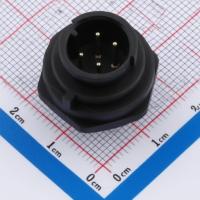 China Panel front mount plastic waterproof connector CAZN E10B-P4-PWB snap fit pin type soldering solution for sale