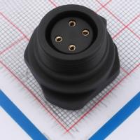 China Panel Front Mount Socket Plastic Waterproof Connector CAZN E10T-S4-PWB Threaded Lock Solder Type IP67 IP68 for sale