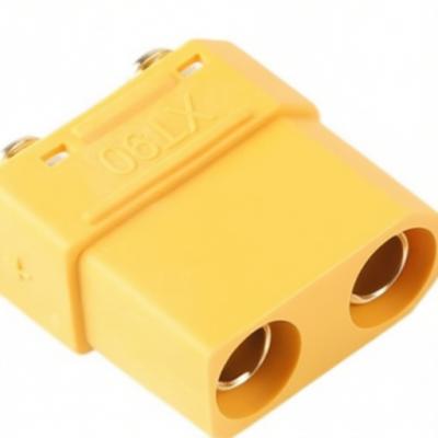 China Changzhou Amass Elec XT90PB F G Y vertical plug in connector with gold plating thick gold Au option for sale