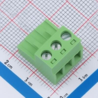 China Single row pluggable terminal block with screw terminal 5.08mm pitch chxunda XD2EDGK-5.08-3P-V rated 300V 15A for sale