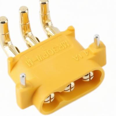 China Industrial grade 3 pin connector Changzhou Amass Elec MR30PW-M20.G.Y with UL CE RoHS certifications for sale