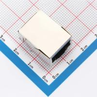 China Connector CAX RJ59-10P8C-QBHJWL featuring precision aperture and thickness dimensions for electronic applications for sale