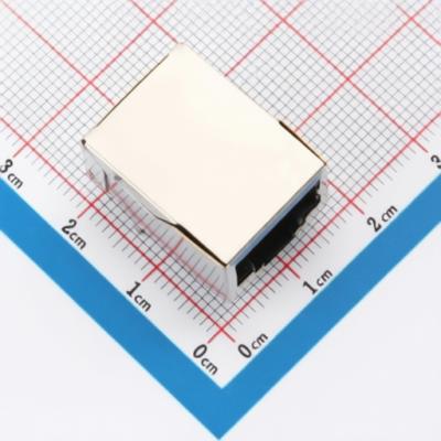 China Connector CAX RJ59-10P8C-QBHJWL featuring precision aperture and thickness dimensions for electronic applications for sale