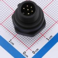 China Panel mount socket connector plastic waterproof pin type solder wiring CAZN E7T-P6-PWB durable for sale