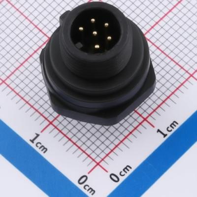 China Panel mount socket connector plastic waterproof pin type solder wiring CAZN E7T-P6-PWB durable for sale