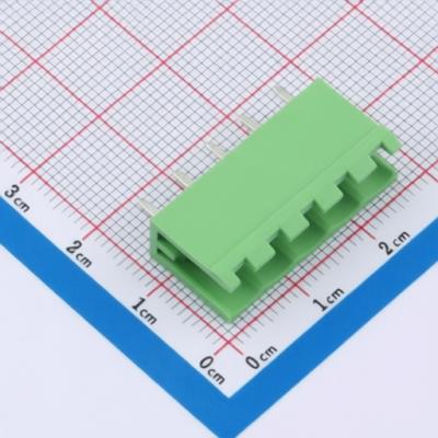 China Single row pluggable terminal block 5 pin pitch 5.08mm chxunda XD2EDGV-5.08-5P-V rated 300V 15A current for sale