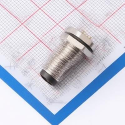 China European Standard Panel Mount Socket CAZN M8-P4A-GWFM11 Solder Type Connector with Pin Configuration for sale