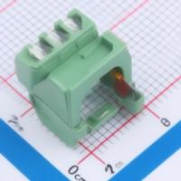 China 2.54mm pitch single row pluggable enclosed terminal block chxunda XD2EDGK-2.54-3P-V rated 150 volts for sale