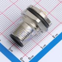 China Panel Mount Pin Socket Connector CAZN M12-P4D-GWFM16 M12 Series Soldering Connection IEC Certified for sale