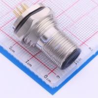 China Durable rear mount socket CAZN M12-P12A-GPFM16 with pin type contacts and IP65 IP67 protection rating for sale