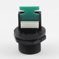 China Waterproof Single RJ45 Port Connector CAZN E13T-FR6-PRF-SN Rear Panel Mount Screw Type CAT5e CAT6a for sale