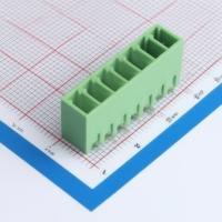 China Durable pluggable terminal block with 3.81mm pitch chxunda XD15EDGRC-3.81-7P-V rated 300V 8A current for sale