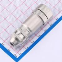 China Industrial Metal Assembly Straight Plug Connector with Screw Connection CAZN M12-S5A-GLAP7 and Shielding for sale