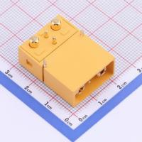 China Electrical Connector Changzhou Amass Elec XT90PW 2 2 -M.G.Y with PA6 Yellow Plastic Housing Material for sale