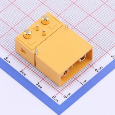 China Electrical Connector Changzhou Amass Elec XT90PW 2 2 -M.G.Y with PA6 Yellow Plastic Housing Material for sale