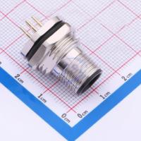 China European standard pcb connector CAZN M12-P4A-GPFM16 rear panel mount socket with ip65 ip67 protection for sale
