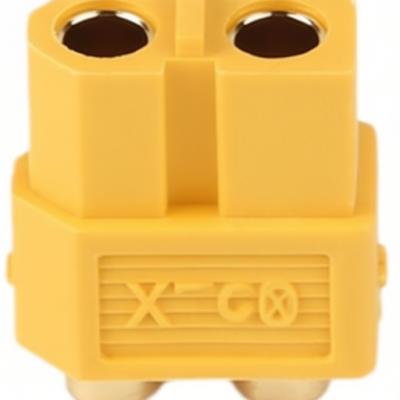 China Vertical PCB mount connector Changzhou Amass Elec XT60PB-F.G.Y with UL94 V0 flame retardant housing for sale