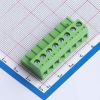 China 8 pin pluggable terminal block chxunda XD2EDGK-5.08-8P-V 5.08mm pitch single row screw type connection with PA66 plastic body for sale