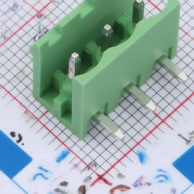 China Chxunda XD2EDGR 5.08 3P V single row plug in terminal block with 5.08mm pitch and PA66 UL94V 0 body for sale