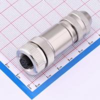 China metal assembly connector CAZN M12-S12A-GWAP7-BS with zinc alloy housing solder wire connection and PG7 cable gland for sale