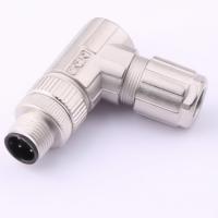 China Robust industrial M12 connector CAZN M12-P4A-GWDP9 with metal plastic housing and waterproof sealing for sale