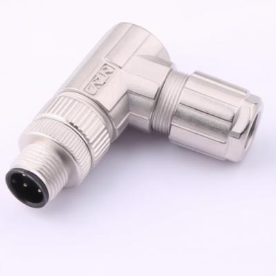 China Robust industrial M12 connector CAZN M12-P4A-GWDP9 with metal plastic housing and waterproof sealing for sale