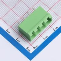 China Single row pluggable terminal block chxunda XD2EDGVC-5.08-4P-V with PA66 UL94V0 housing and brass pins for sale