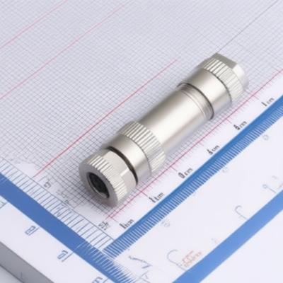 China Solder wire connection metal plug with CAZN M8-S5B-GWAP7 threaded connection and PG7 cable entry design for sale