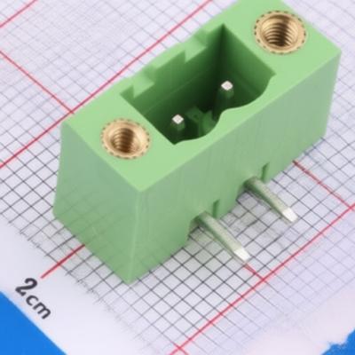 China Chxunda XD2EDGRM 5.08 2P V plug in terminal block single row 5.08 millimeter pitch PA66 UL94V 0 body for sale
