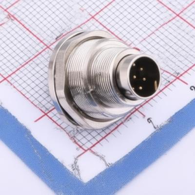 China Pin Type European Standard Connector CAZN M9-P8-GPF M12 Rear Mount Socket for PCB Board Connections for sale