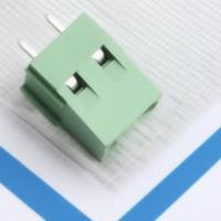 China Electrical terminal block chxunda XD128V-5.0-2P-V with brass soldering pins and PA66 plastic housing for sale