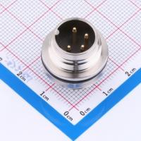 China solder PCB pin contact connectors CAZN M16-P4-GPB M18 panel mount socket with CE RoHS certifications for sale