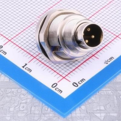 China Pin Type Rear Mount Socket CAZN M9-P4-GPF M12 European Standard Connector for PCB Board Installation for sale