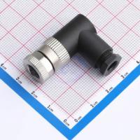 China right angle plastic assembled connector CAZN M8-S3A-PWD05 with solder wire termination and threaded connection for sale