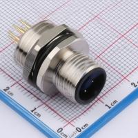 China European Standard CAZN M12-P8A-GPB M16 M12 Panel Mount Pin Receptacle Connector with PCB Board Connection for sale
