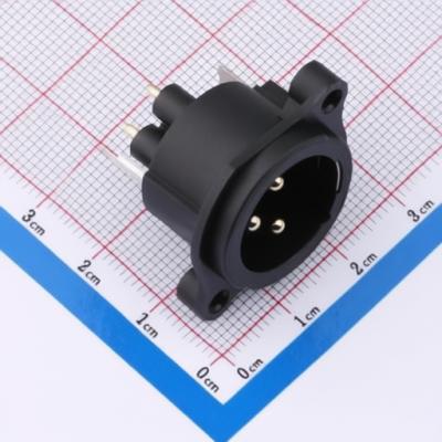 China Professional XLR Connector CHUNSHENGDIANZI CT3-03HMD-EP from CT3 Series for Audio Lighting Applications for sale