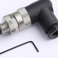 China Plastic assembly CAZN M8-P3A-PLD05 circular connector with threaded connection and reinforced nylon housing for sale