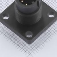 China plastic waterproof connectors CAZN E7B-P4-PPH solder board connection square flange mount socket for sale