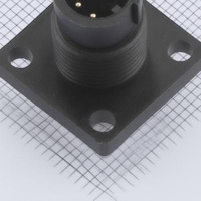 China plastic waterproof connectors CAZN E7B-P4-PPH solder board connection square flange mount socket for sale