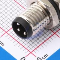 China Solder Wire Pin Panel Mount Socket Connector CAZN M8-P3A-GWFM8 Rear Mount with CE RoHS Certification for sale