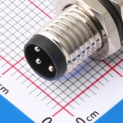 China Solder Wire Pin Panel Mount Socket Connector CAZN M8-P3A-GWFM8 Rear Mount with CE RoHS Certification for sale