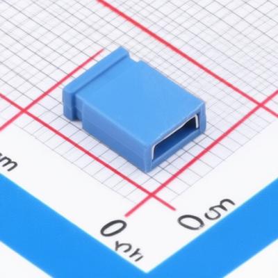 China Jumper cap closed type electrical connector chxunda XD-JP254-1-65-CL-L-G1 with 254 mm pitch dimension for sale