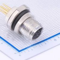 China Industrial grade CAZN M8-S8A-GPF M10-JD PCB board connector rear mount socket with grounding feature for sale