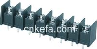China electrical terminal block connector Cixi Kefa Elec KF45C-9.5-7P with 9.5mm pitch and wide wire gauge compatibility for sale