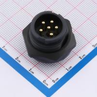 China plastic waterproof connector rear mount socket with IP68 protection and snap fit design CAZN E13B P6 PPF for sale