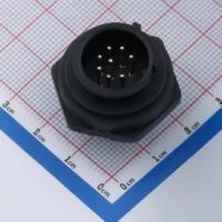 China Plastic waterproof connector front panel mount socket CAZN E13B-P8-PWB with push pull locking and CE RoHS compliance for sale