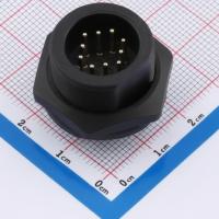 China Plastic waterproof connector panel mount solder termination CAZN E13T-P10-PWF threaded lock IP67 IP68 for sale