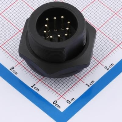 China Plastic waterproof connector panel mount solder termination CAZN E13T-P10-PWF threaded lock IP67 IP68 for sale